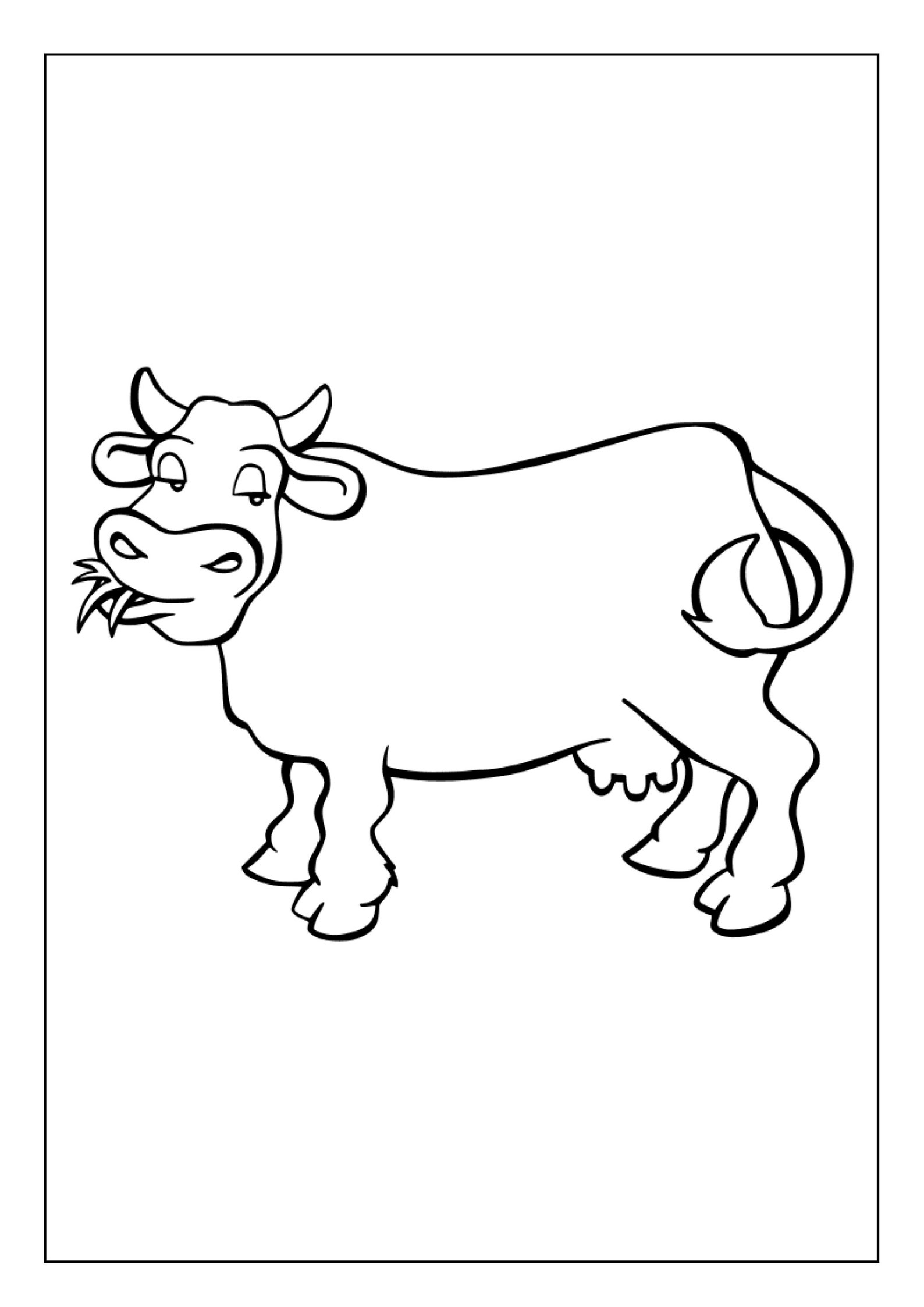 Printable Cow Coloring Pages for Kids and Adults | 90 Pages | Instant ...
