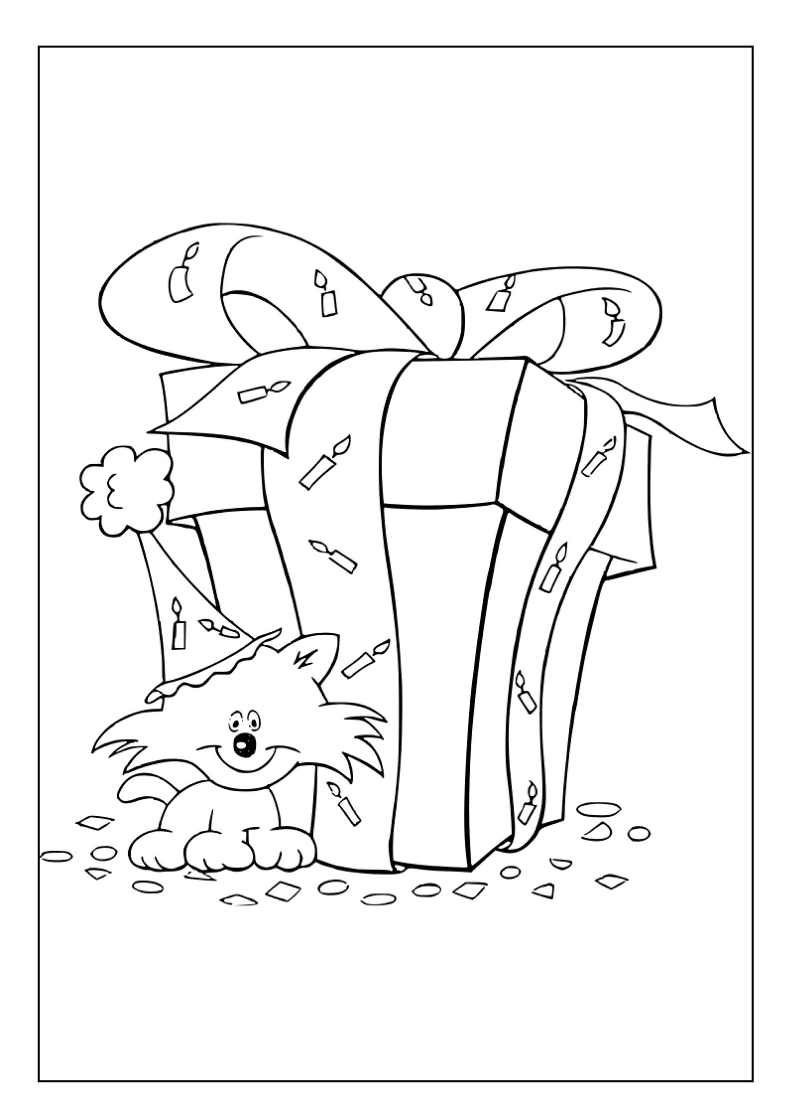 Printable Gifts Coloring Pages for Kids & Adults | 55 Pages | Digital ...