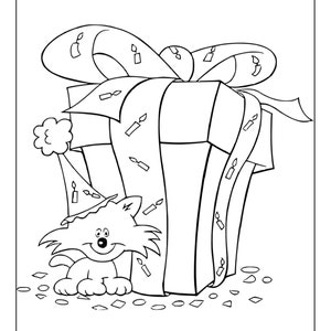 Printable Gifts Coloring Pages for Kids & Adults | 55 Pages | Digital ...