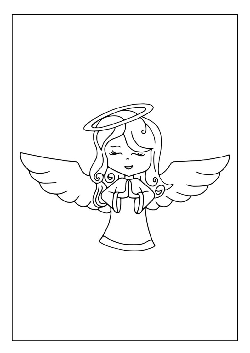 Printable Angels Coloring Pages for Kids and Adults | 90 Pages ...