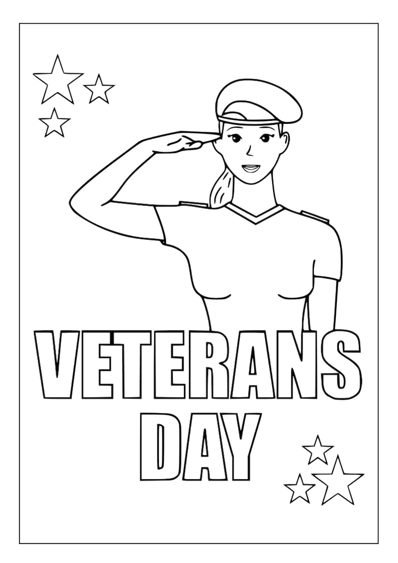 Printable Veterans Day Coloring Pages for Kids & Adults 40 Pages ...
