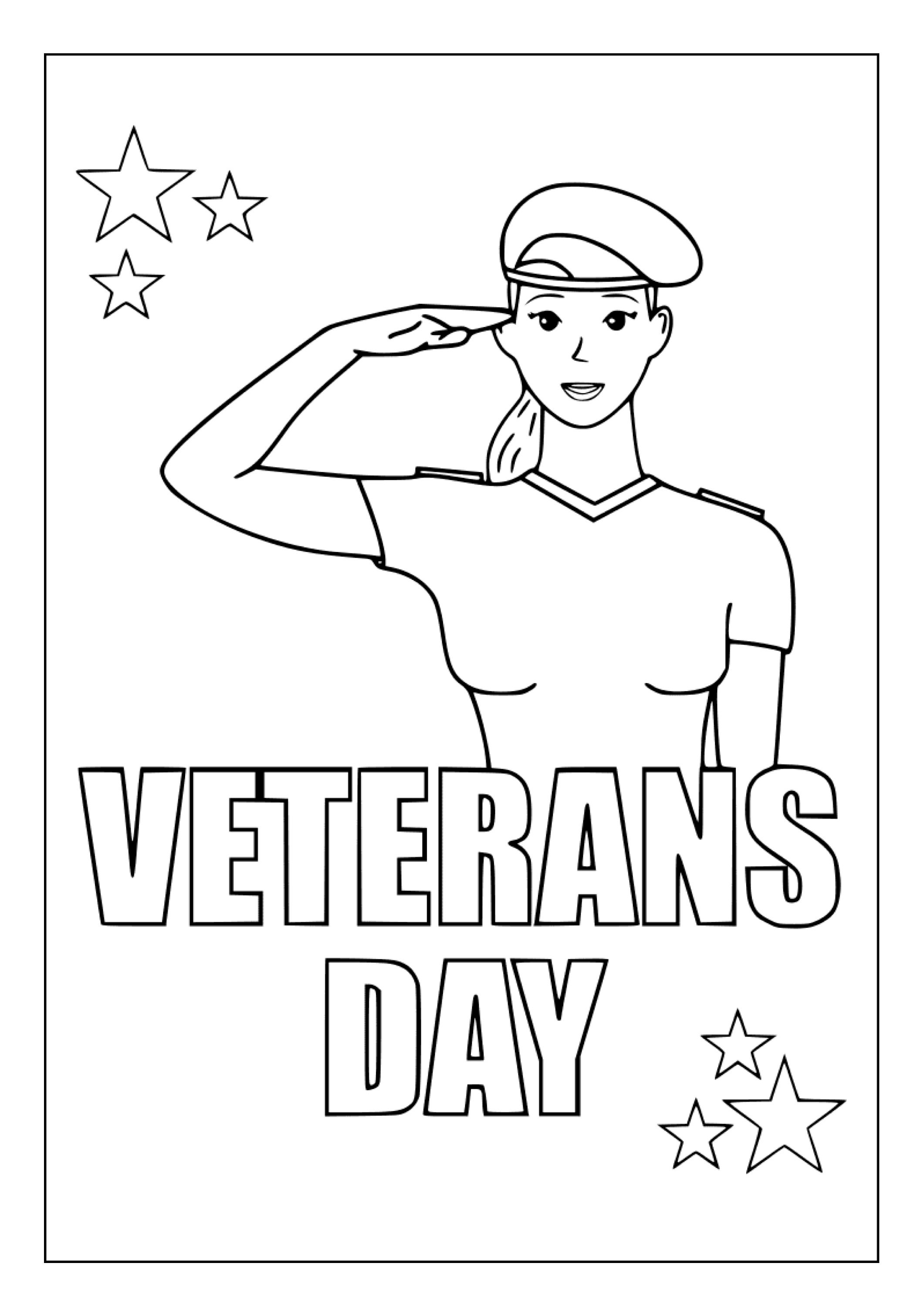 Printable Veterans Day Coloring Pages for Kids & Adults 40 Pages ...