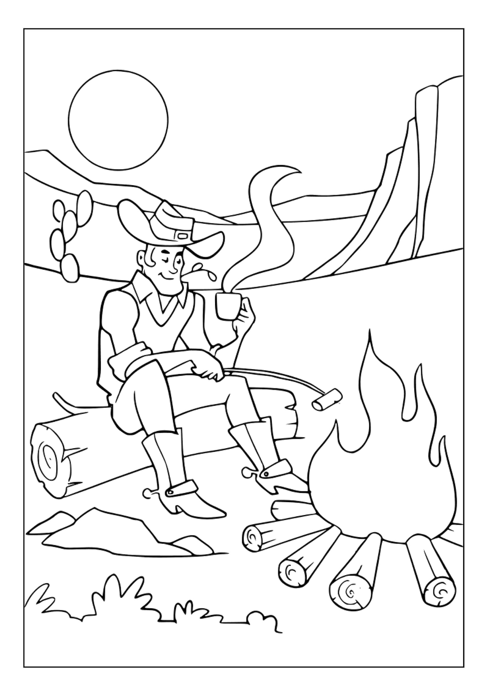 Printable Cowboy Coloring Pages for Kids and Adults | 130 Pages ...