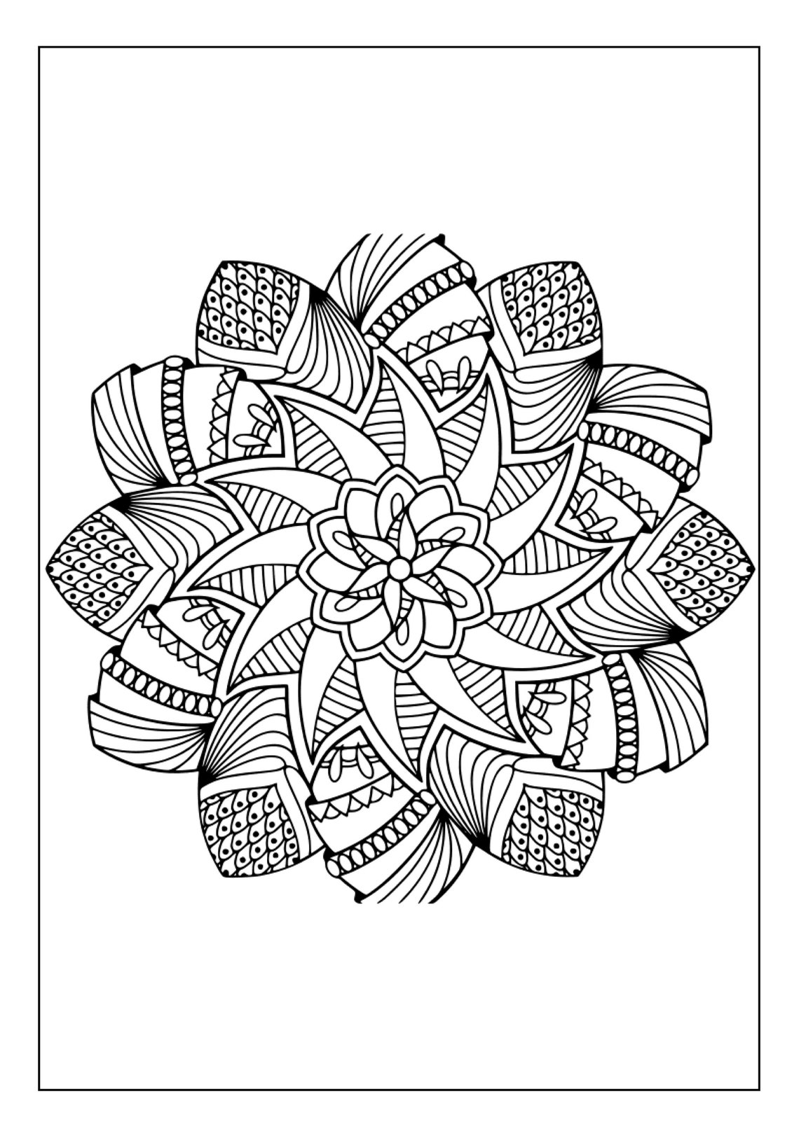 Printable Relaxing Coloring Pages for Kids & Adults | 80 Pages ...