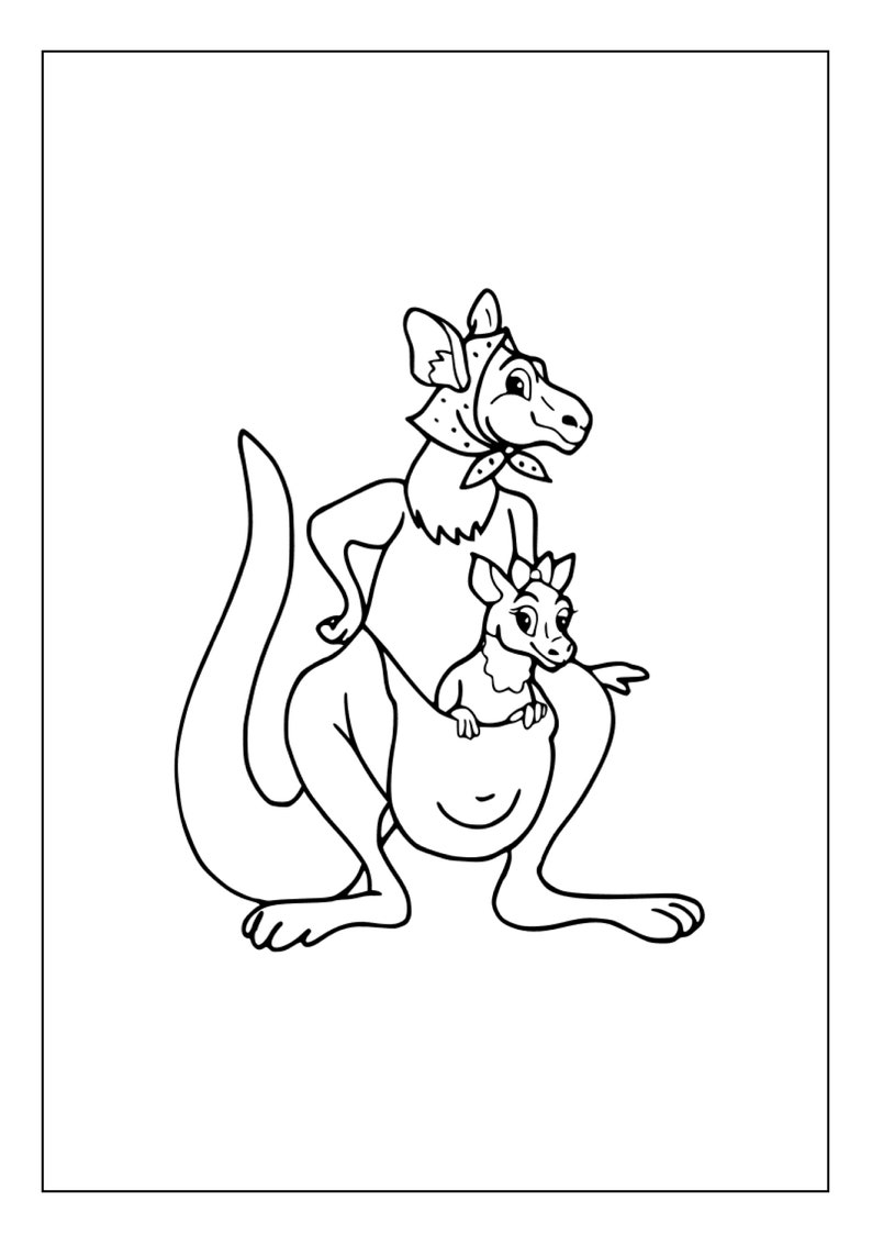 Printable Kangaroo Coloring Pages for Kids & Adults | 45 Pages ...
