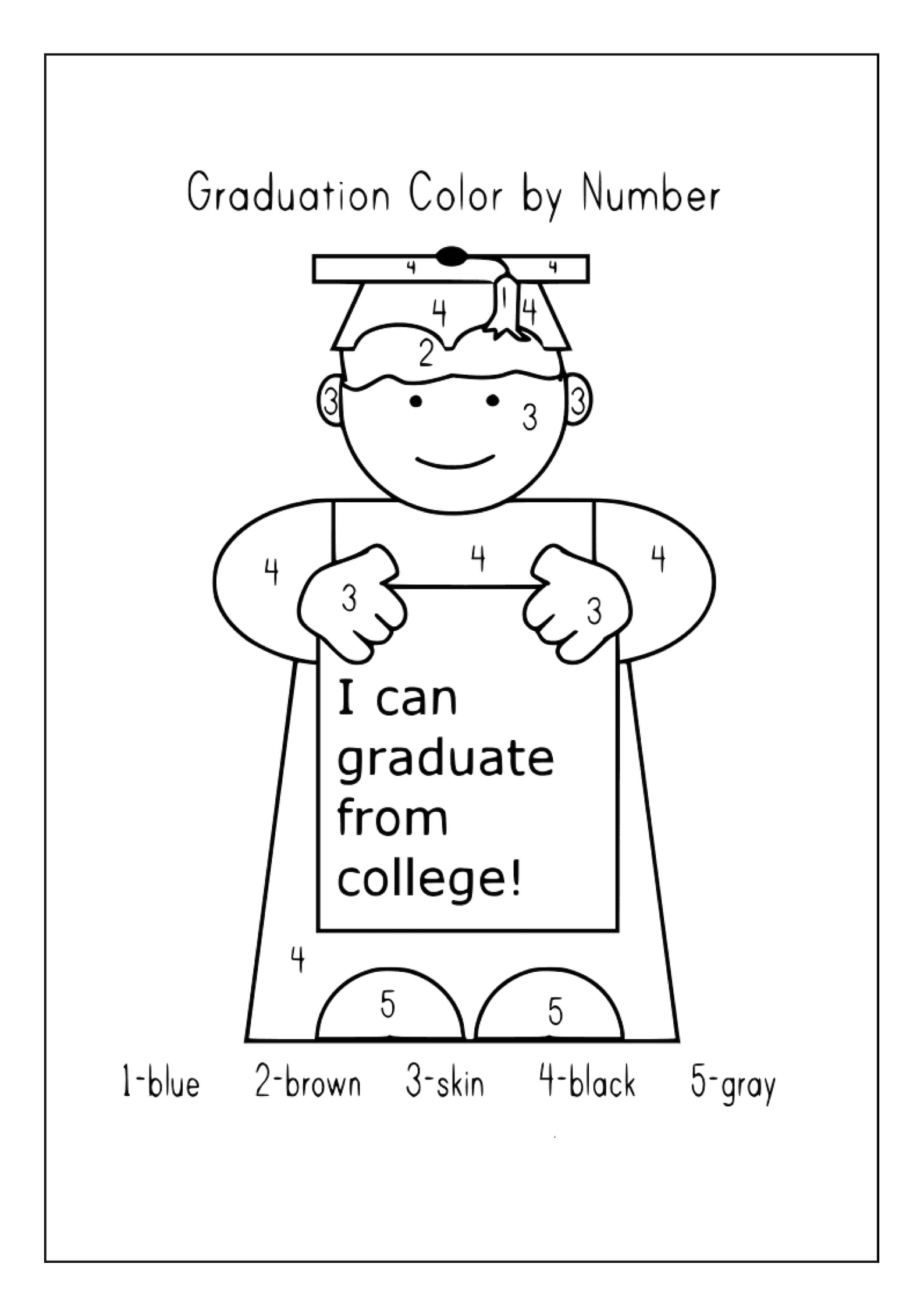Printable Graduation Coloring Pages for Kids & Adults | 75 Pages ...
