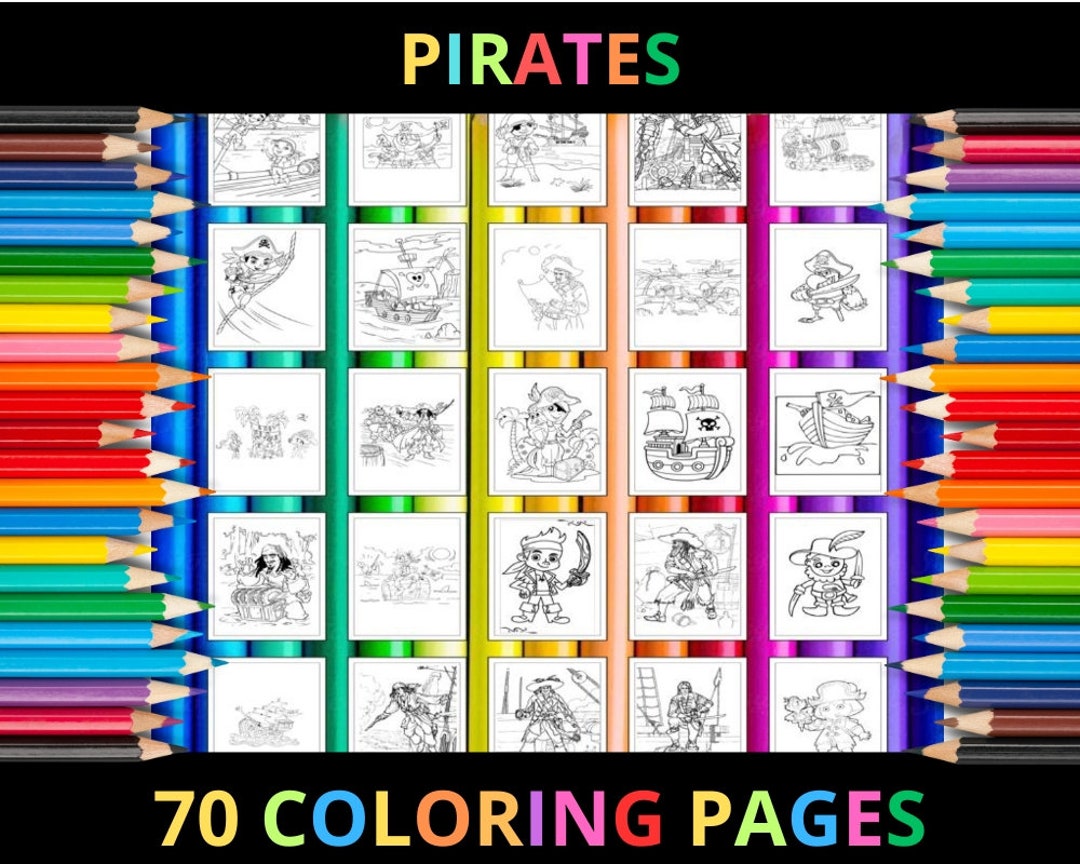 Printable Pirates Coloring Pages for Kids and Adults | 70 Pages ...