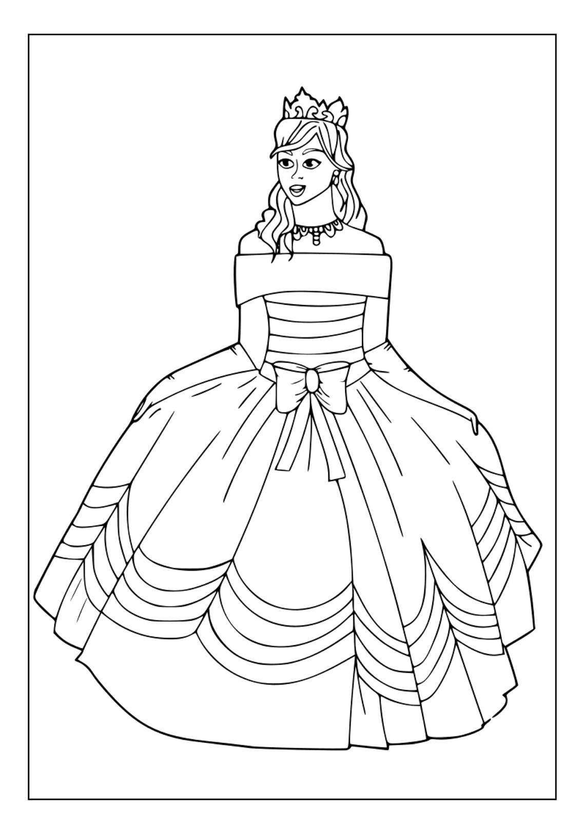 Printable Dress Coloring Pages for Kids and Adults | 100 Pages ...