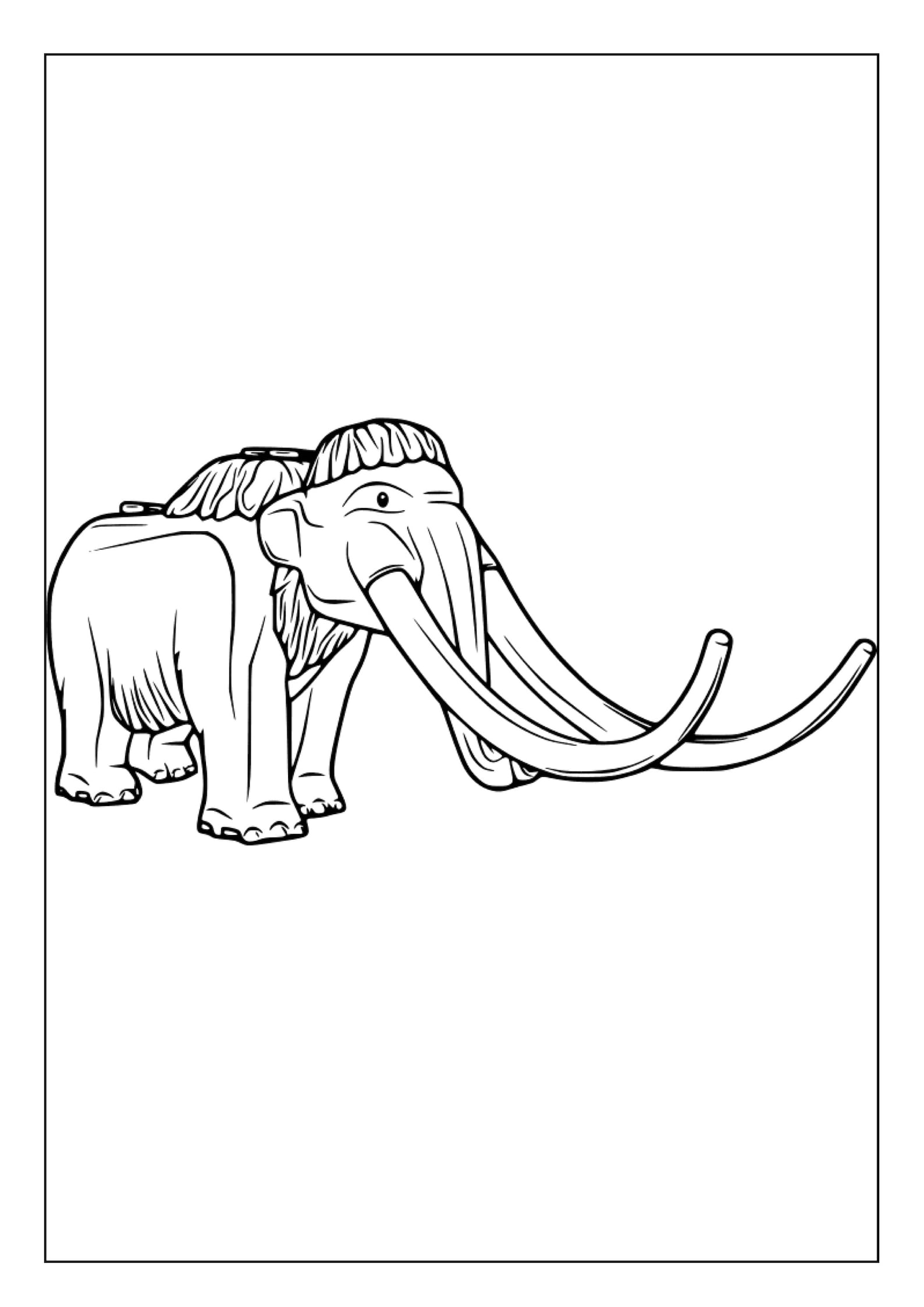 Printable Mammoth Coloring Pages for Kids & Adults | 30 Pages | Instant ...