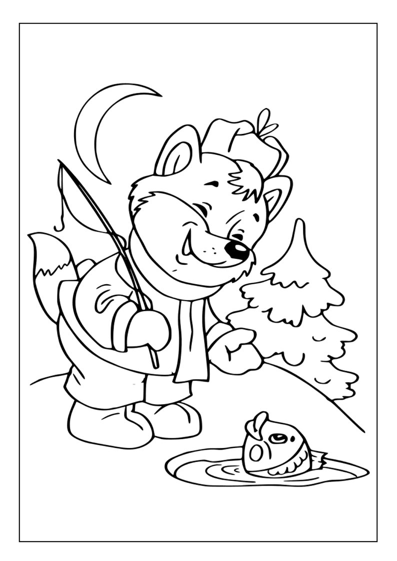 Printable Wolf Coloring Pages for Kids & Adults | 75 Pages | Instant ...
