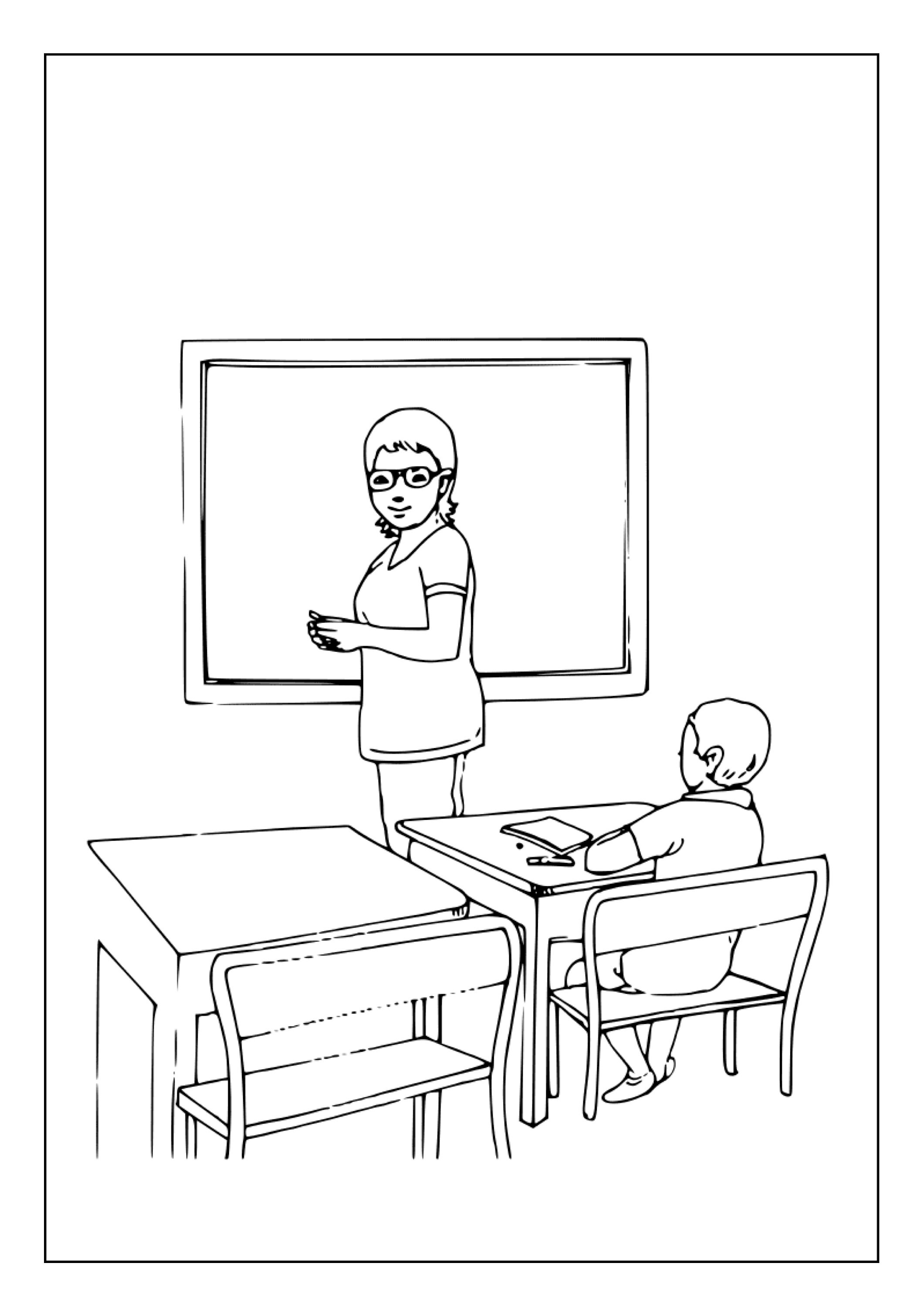 Printable School Coloring Pages for Kids & Adults | 45 Pages | Instant ...