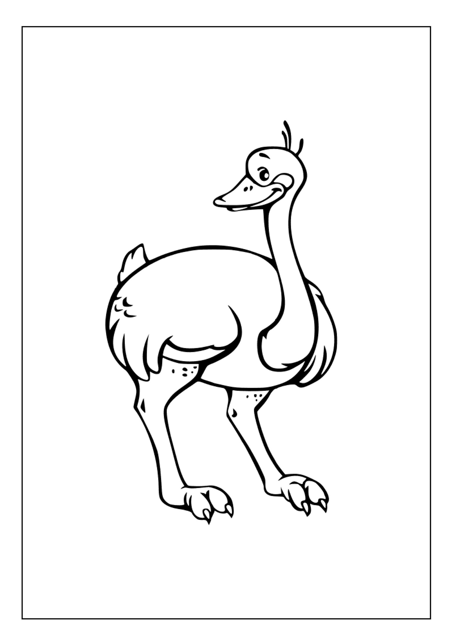 Printable Ostrich Coloring Pages for Kids & Adults | 35 Pages | Digital ...