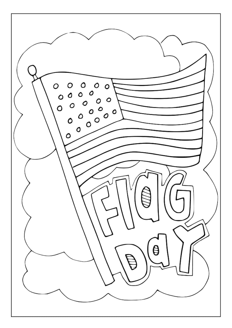 Printable Flag Day Coloring Pages for Kids and Adults | 90 Pages ...