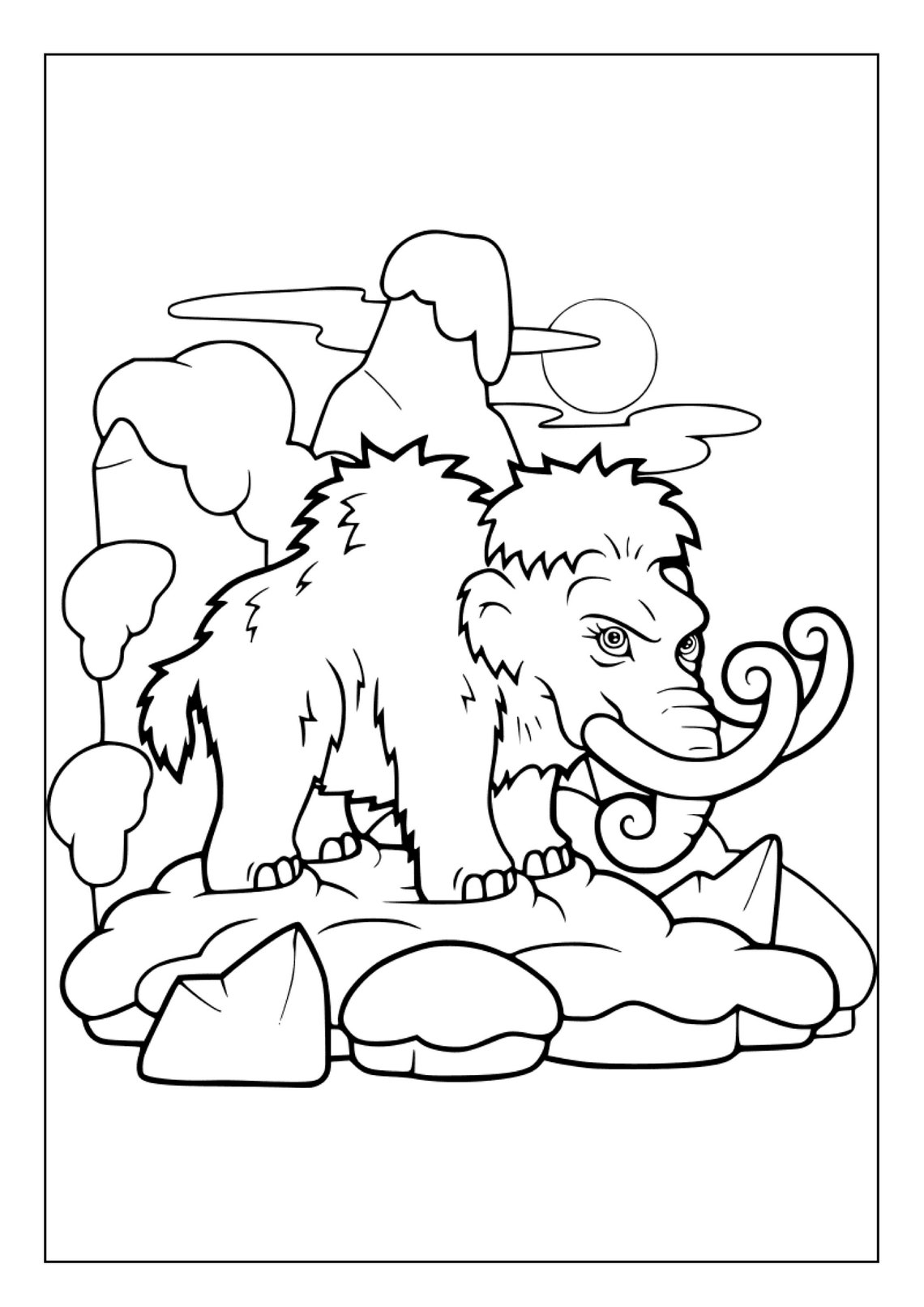 Printable Mammoth Coloring Pages for Kids & Adults | 30 Pages | Instant ...