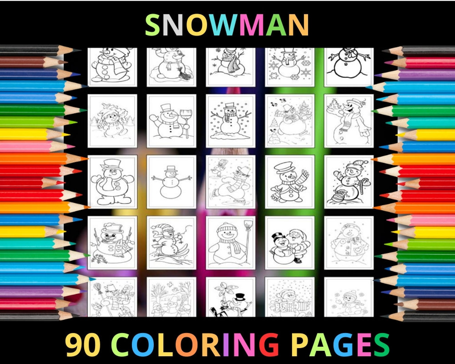 Printable Snowman Coloring Pages for Kids and Adults | 90 Pages ...