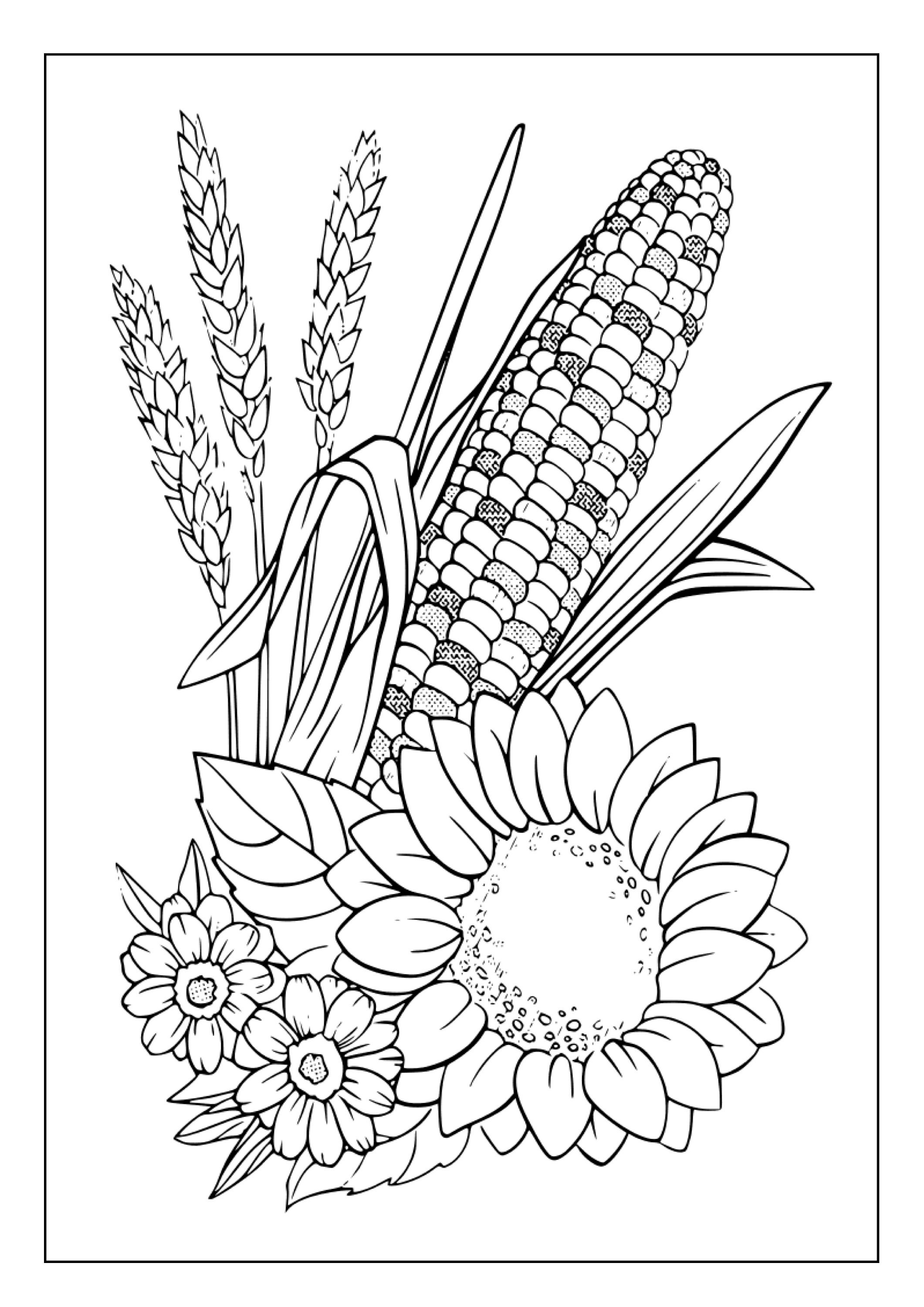Printable Plants Coloring Pages for Kids & Adults | 25 Pages | Instant ...