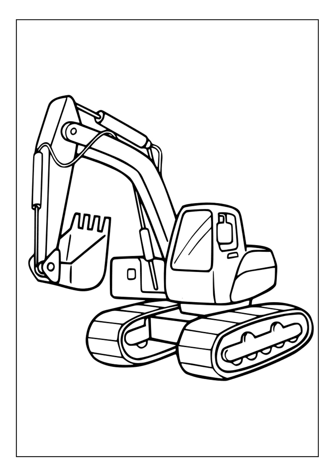 Printable Excavator Coloring Pages for Kids & Adults | 30 Pages ...