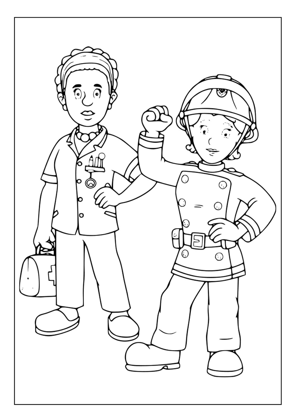 Printable Firefighter Coloring Pages for Kids and Adults | 100 Pages ...