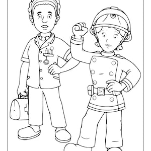 Printable Firefighter Coloring Pages for Kids and Adults | 100 Pages ...