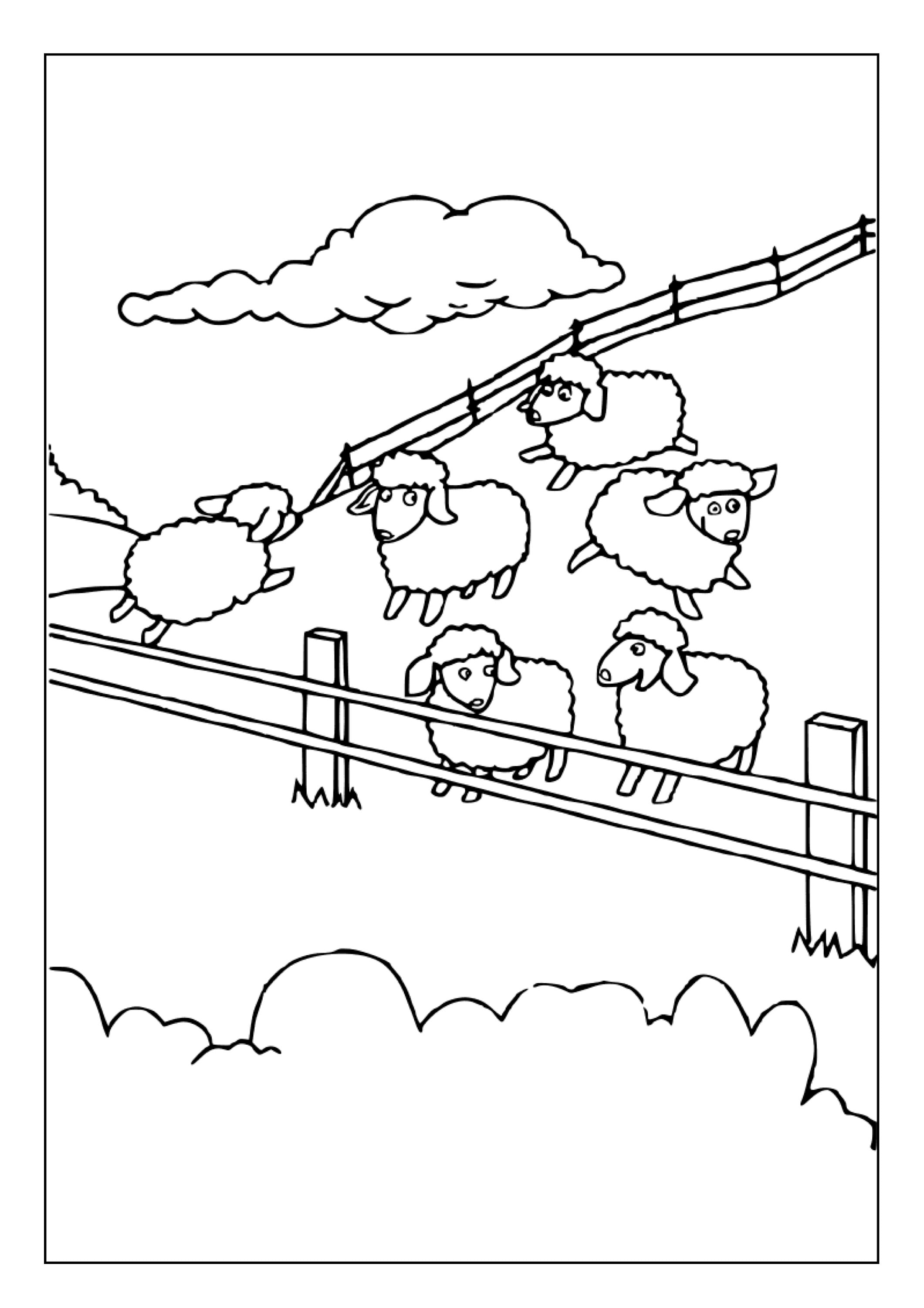 Printable Sheep Coloring Pages for Kids and Adults | 40 Pages | Instant ...