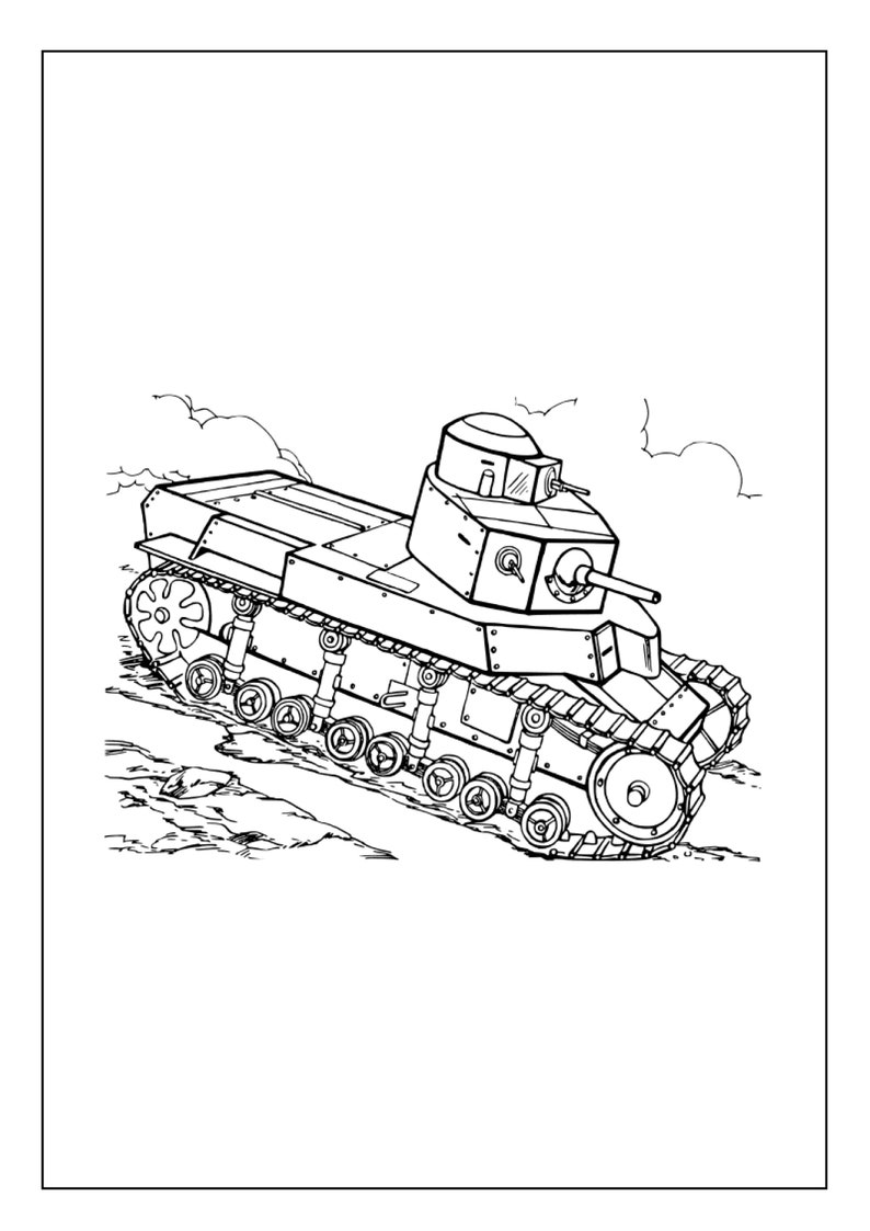 Printable Army Tanks Coloring Pages for Kids and Adults 80 Pages ...