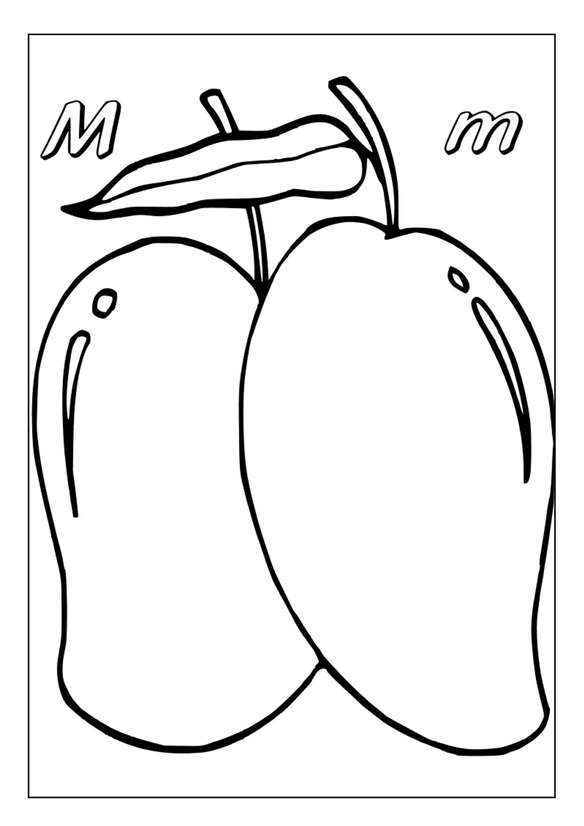 Printable Mango Coloring Pages for Kids & Adults | 30 Pages | Instant ...