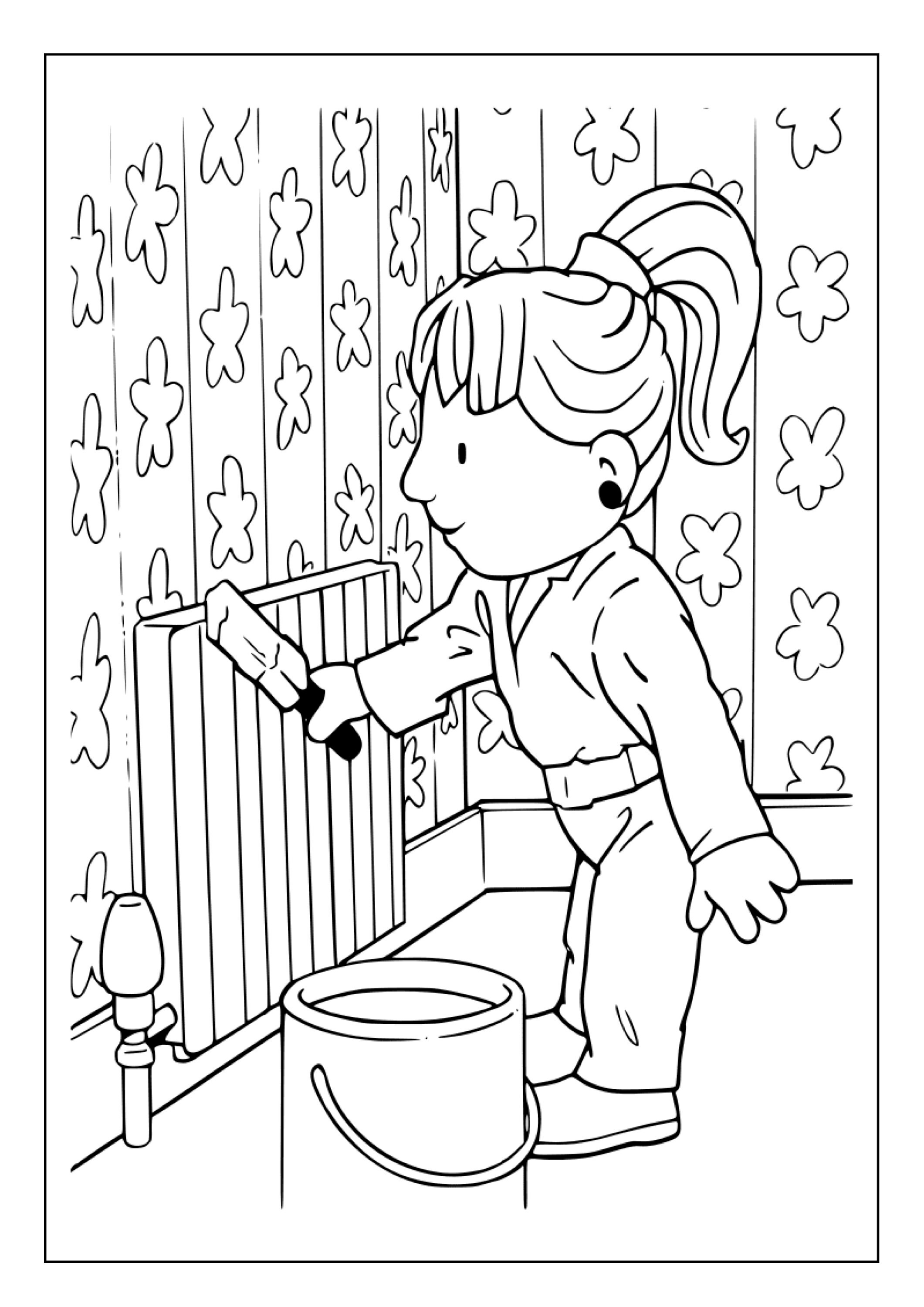 Printable Painter Coloring Pages for Kids & Adults | 30 Pages | Instant ...