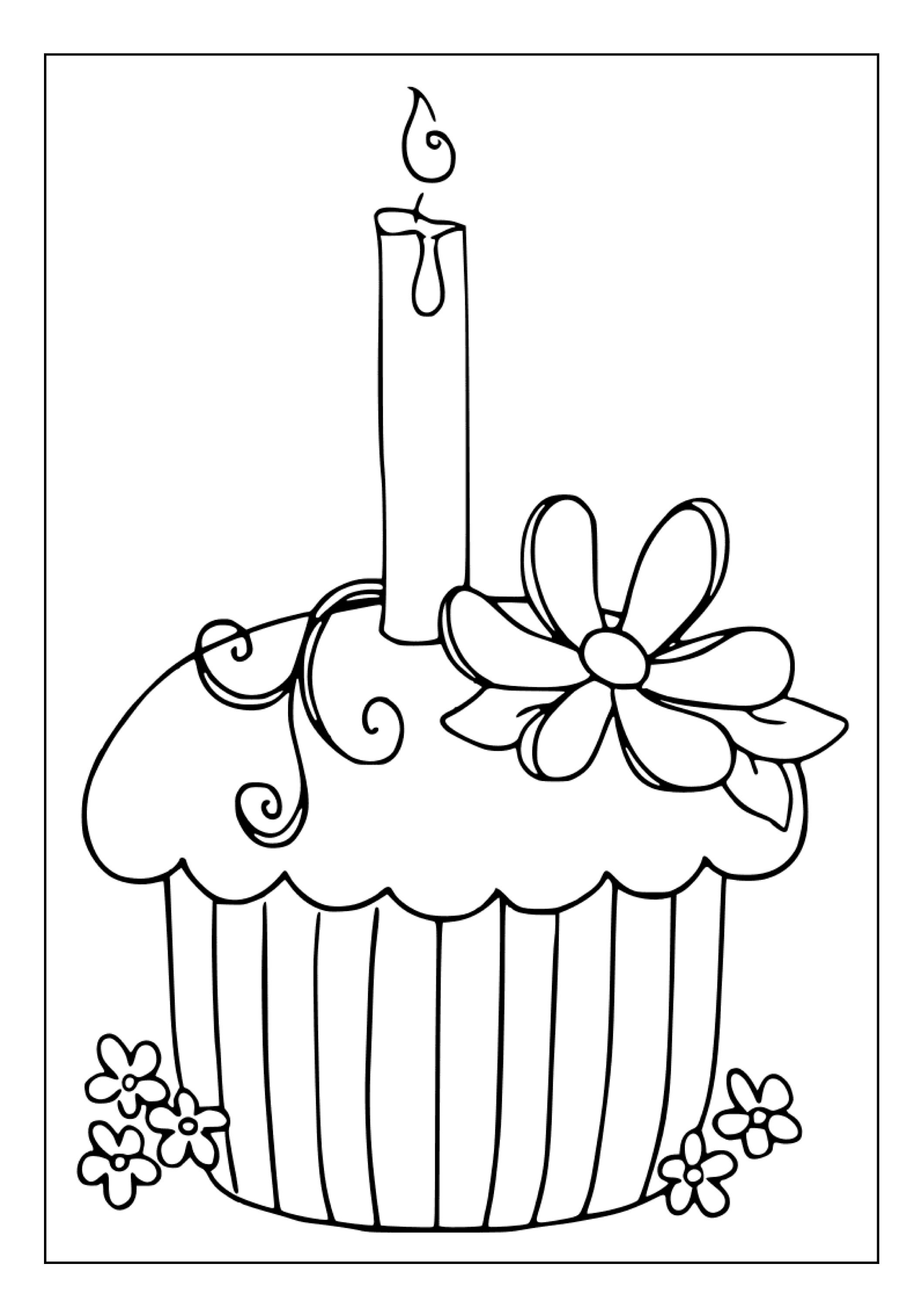 Printable Cupcake Coloring Pages for Kids and Adults | 50 Pages ...