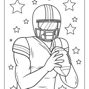 Printable American Football Coloring Pages for Kids & Adults | 35 Pages ...
