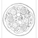 Printable Pizza Coloring Pages for Kids and Adults | 90 Pages | Instant ...