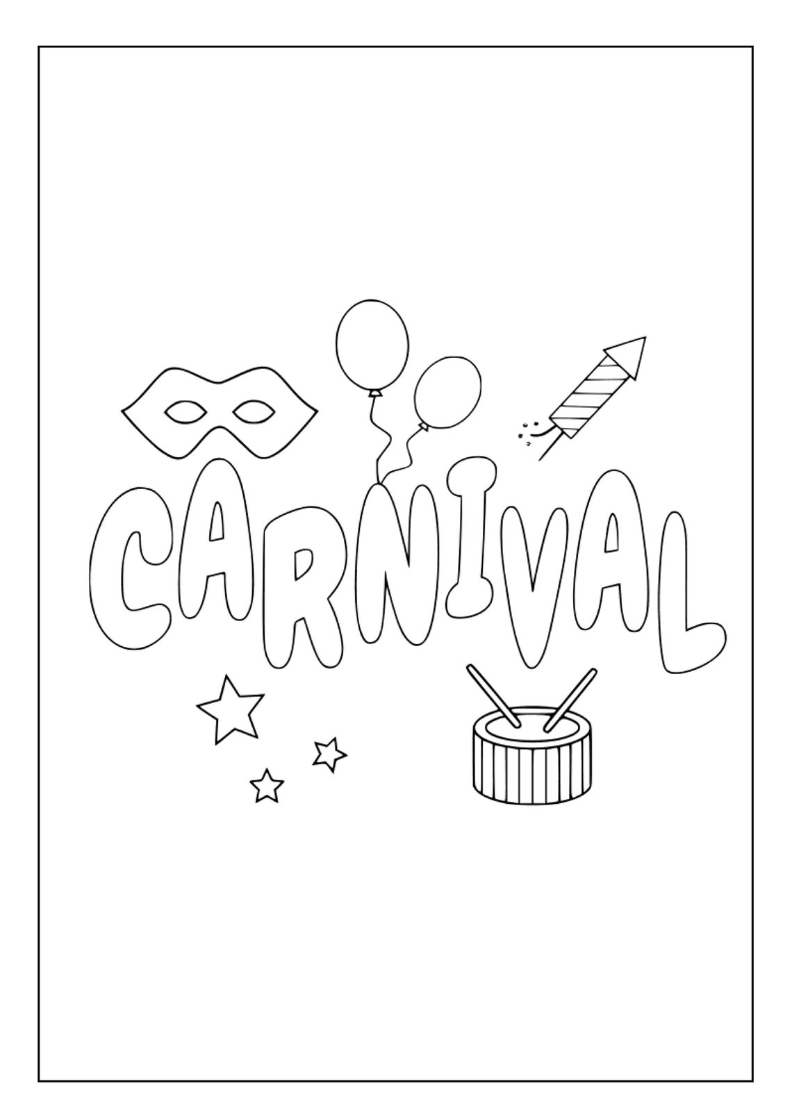 Printable Carnival Coloring Pages for Kids and Adults | 100 Pages ...