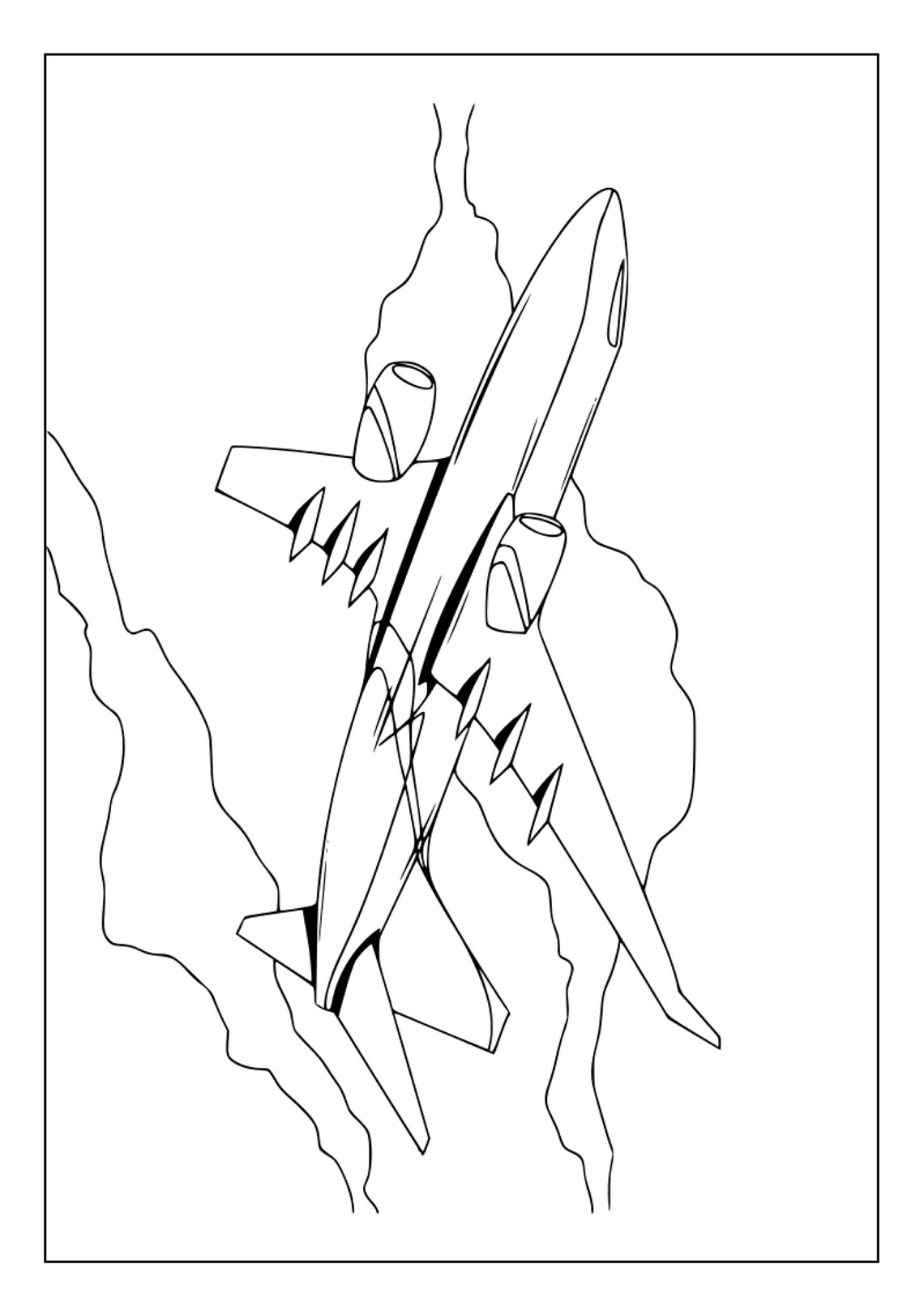 Printable Plane Coloring Pages for Kids & Adults | 30 Pages | Instant ...