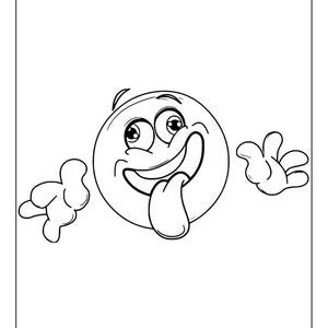 Printable Emoji Coloring Pages for Kids and Adults | 45 Pages | Instant ...