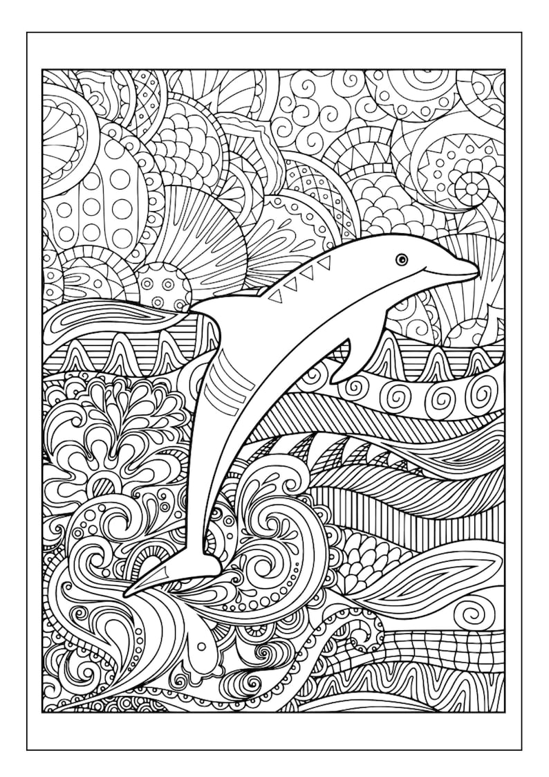 Printable Relaxing Coloring Pages for Kids & Adults | 80 Pages ...