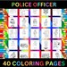 Printable Police Officer Coloring Pages for Kids & Adults | 40 Pages ...