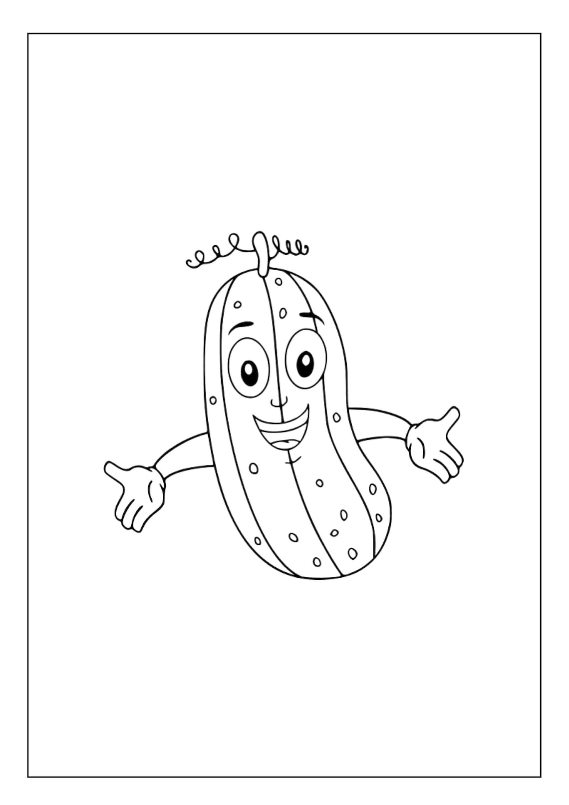 Printable Cucumber Coloring Pages for Kids & Adults | 30 Pages ...