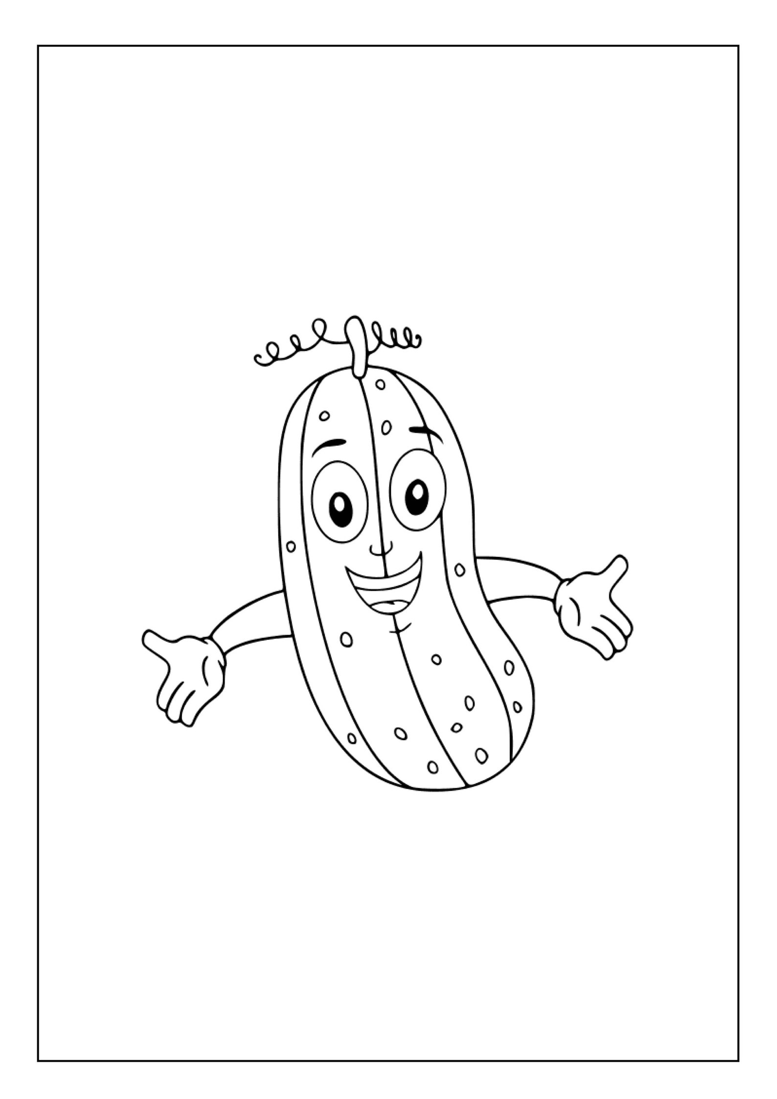 Printable Cucumber Coloring Pages for Kids & Adults | 30 Pages ...