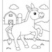 Printable Donkey Coloring Pages for Kids & Adults | 30 Pages | Instant ...