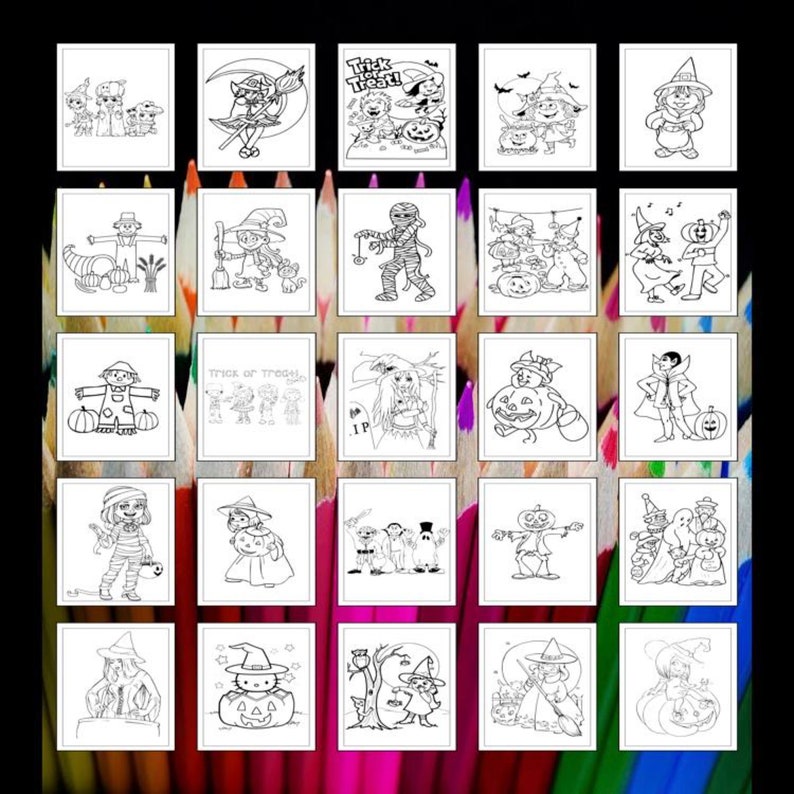 Printable Halloween Costumes Coloring Pages for Kids and Adults | 55 ...