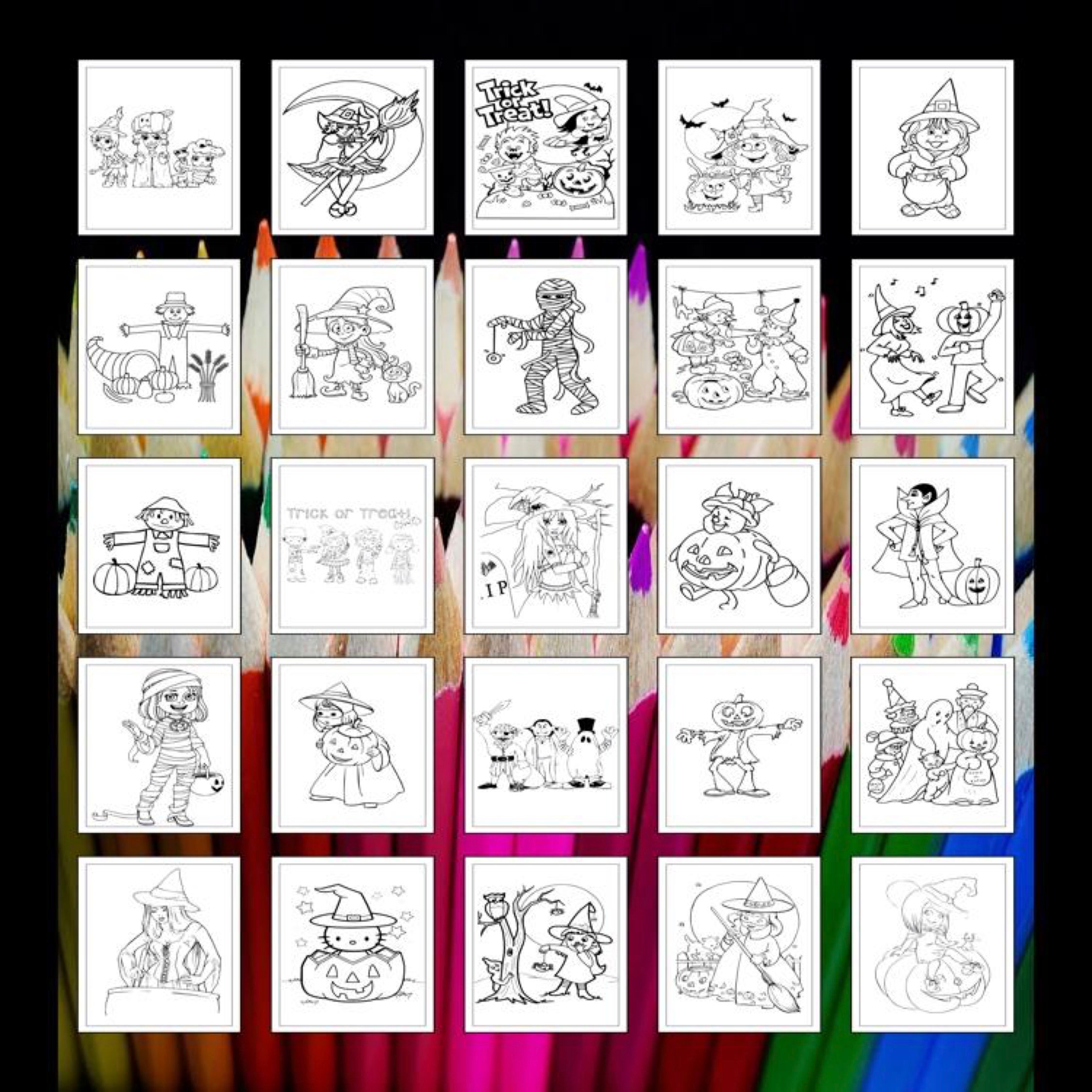 Printable Halloween Costumes Coloring Pages for Kids and Adults | 55 ...