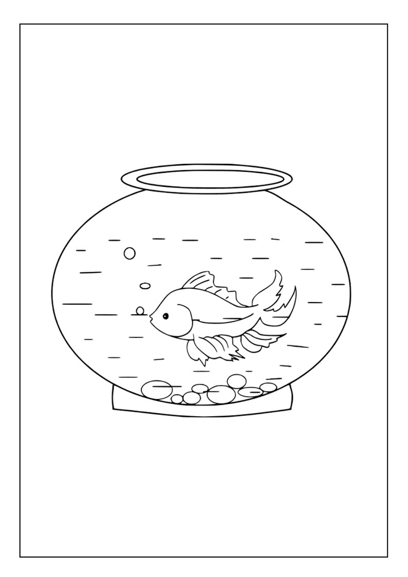 Printable Aquarium Coloring Pages for Kids & Adults | 30 Pages ...