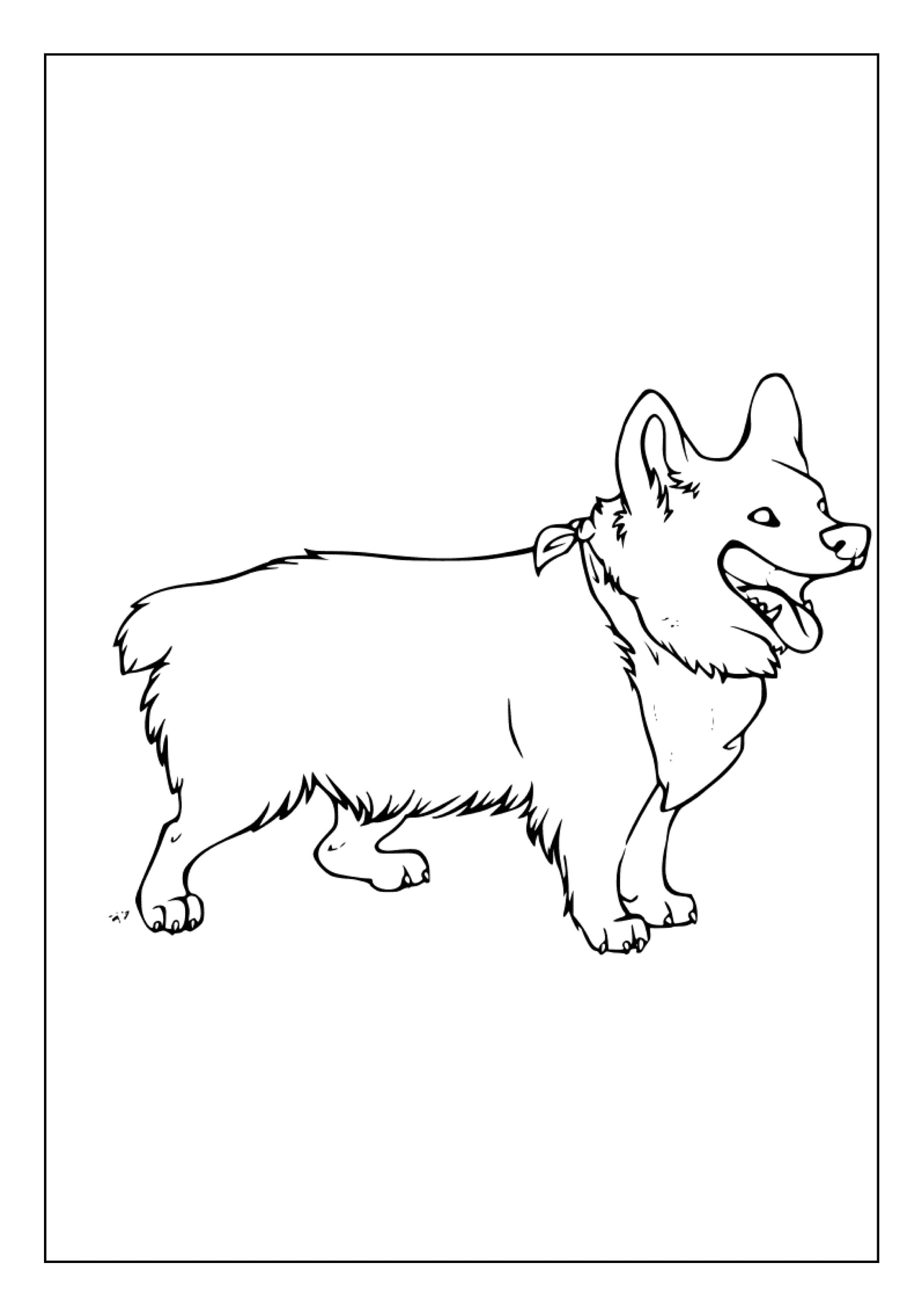 Printable Corgi Coloring Pages for Kids & Adults 30 Pages Instant ...