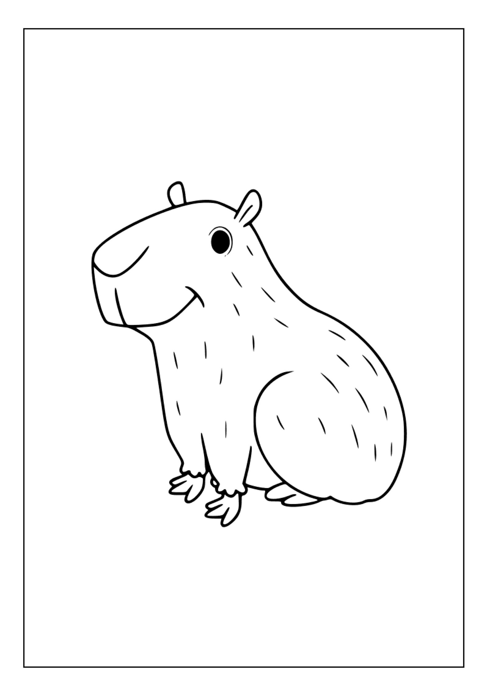 Printable Capybara Coloring Pages for Kids & Adults | 35 Pages ...
