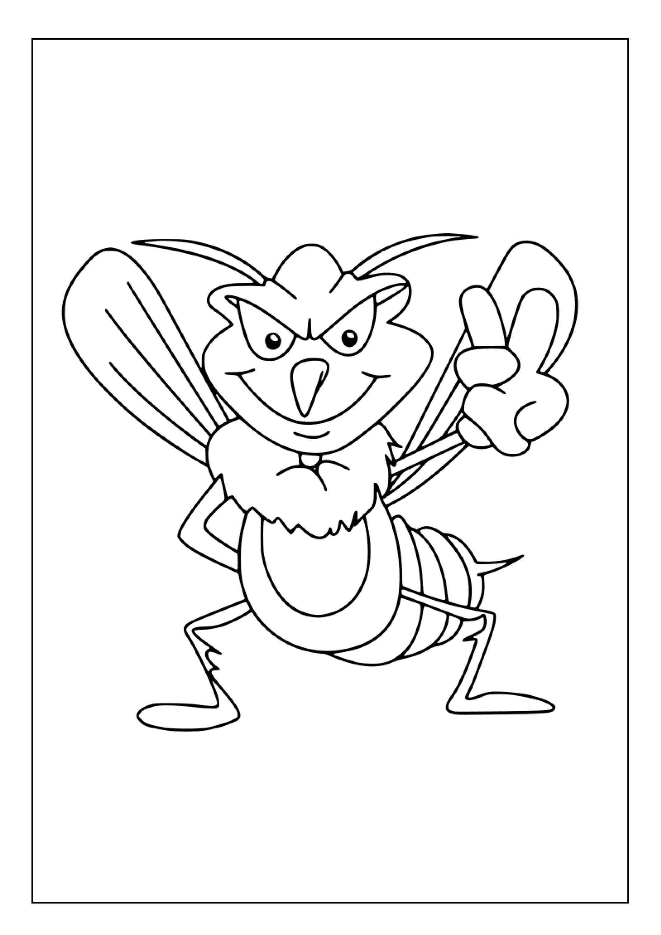 Printable Mosquito Coloring Pages for Kids & Adults 30 Pages Instant ...
