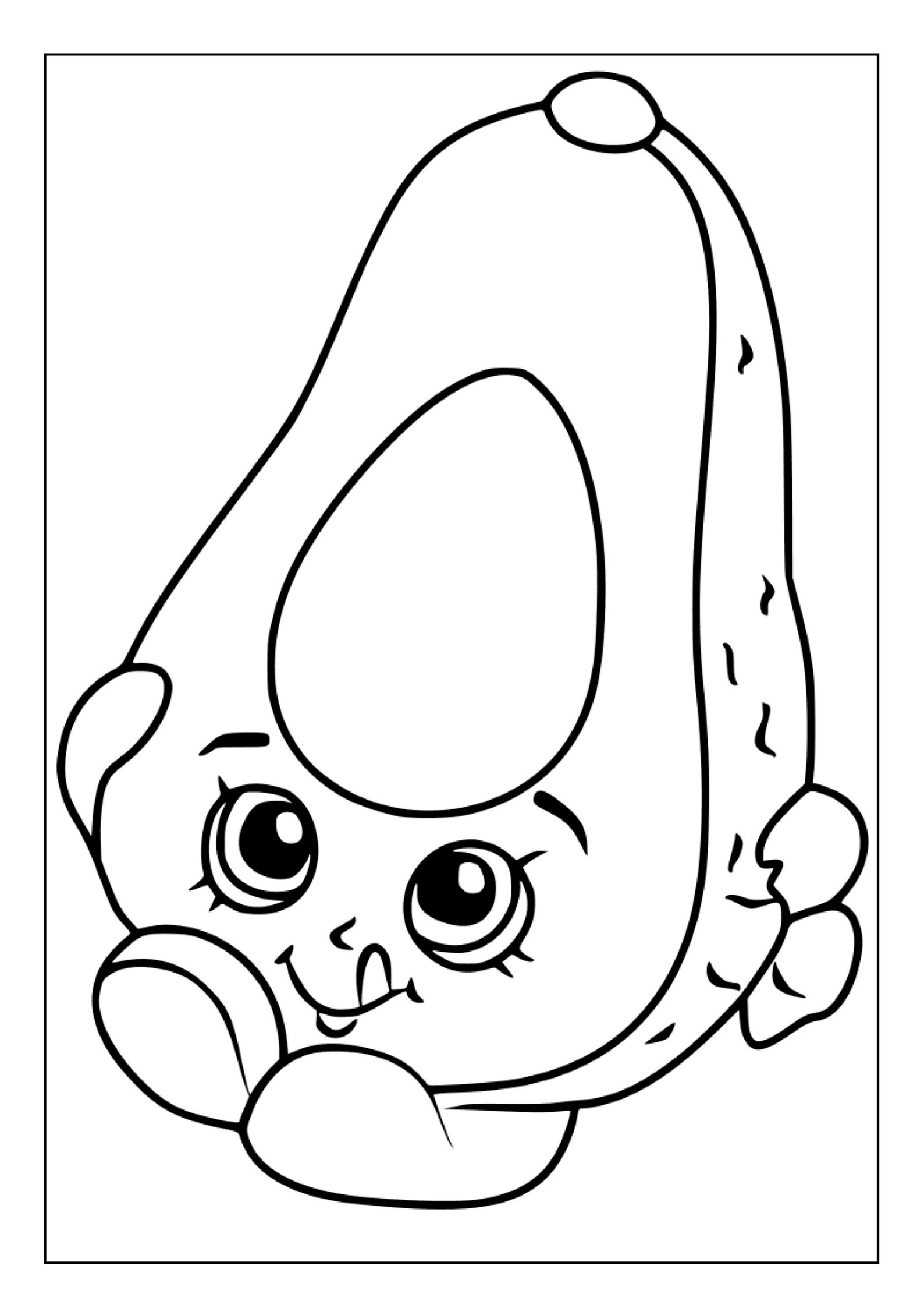 Printable Avocado Coloring Pages for Kids & Adults | 35 Pages | Instant ...