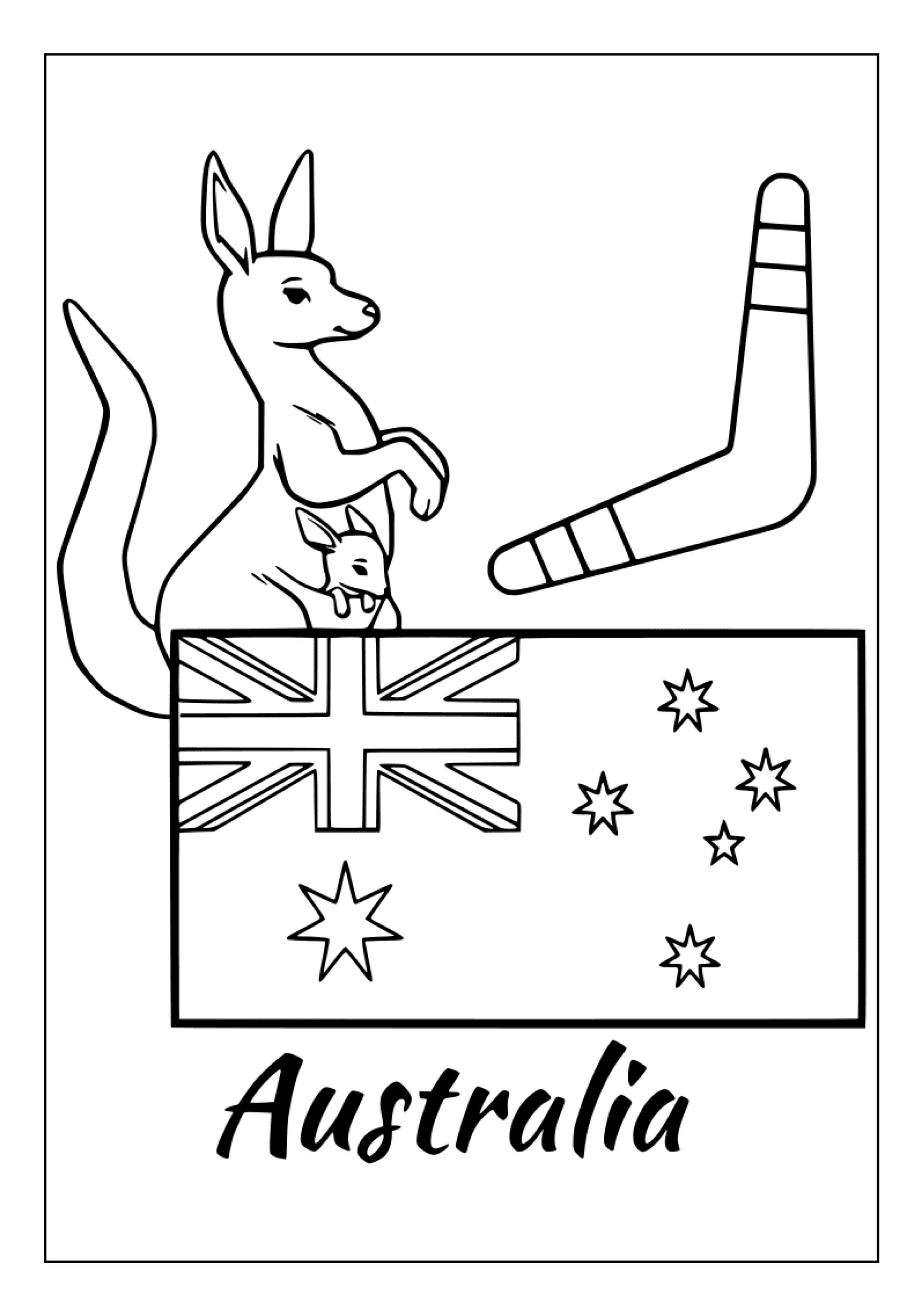 Printable Australia Coloring Pages for Kids & Adults | 30 Pages ...