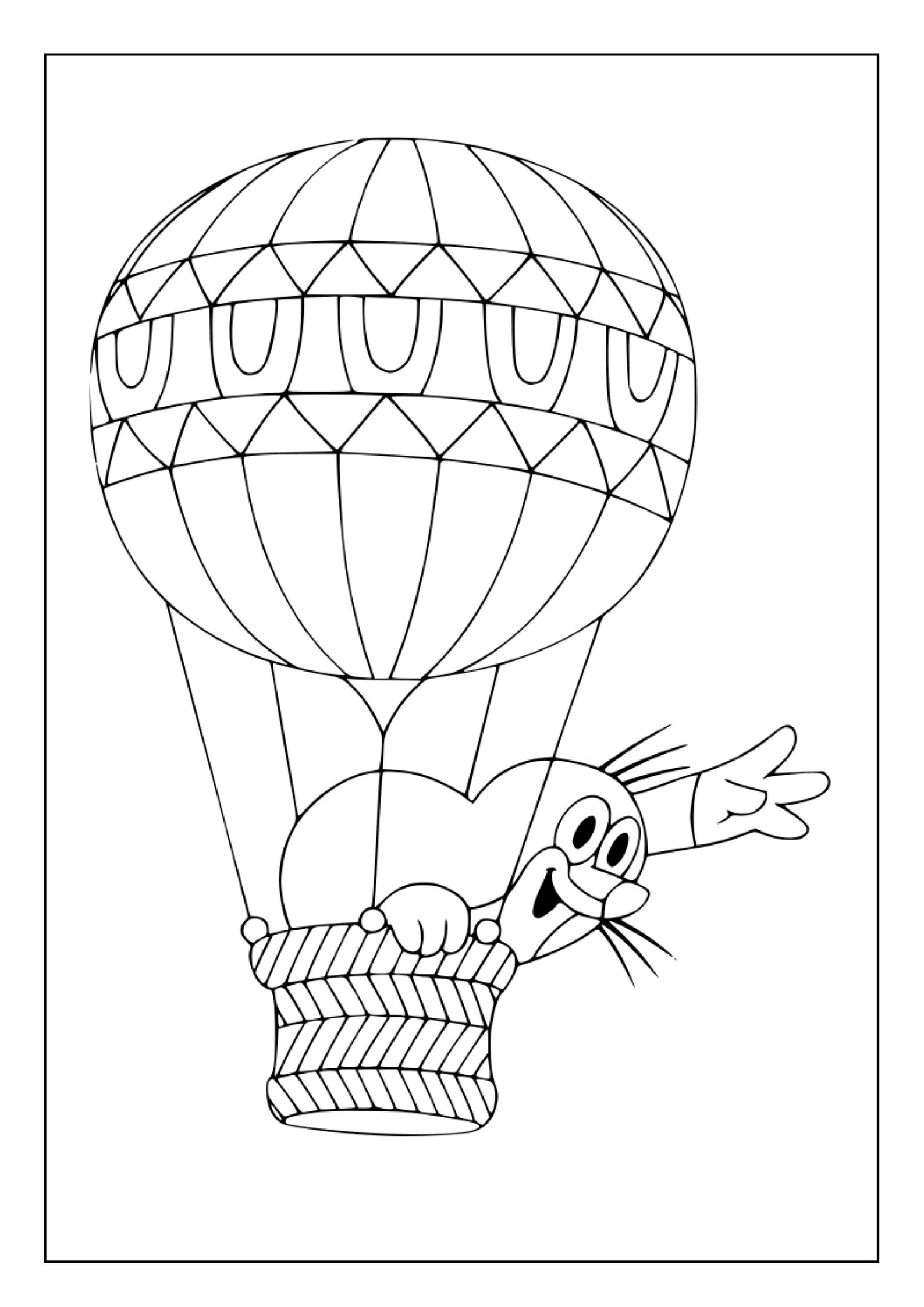 Printable Hot Air Balloons Coloring Pages for Kids & Adults 35 Pages ...