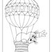 Printable Hot Air Balloons Coloring Pages for Kids & Adults 35 Pages ...