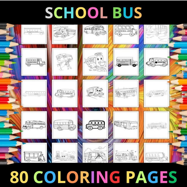 School Bus Safety Coloring Page - Etsy