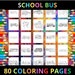 Printable School Bus Coloring Pages for Kids and Adults | 80 Pages ...